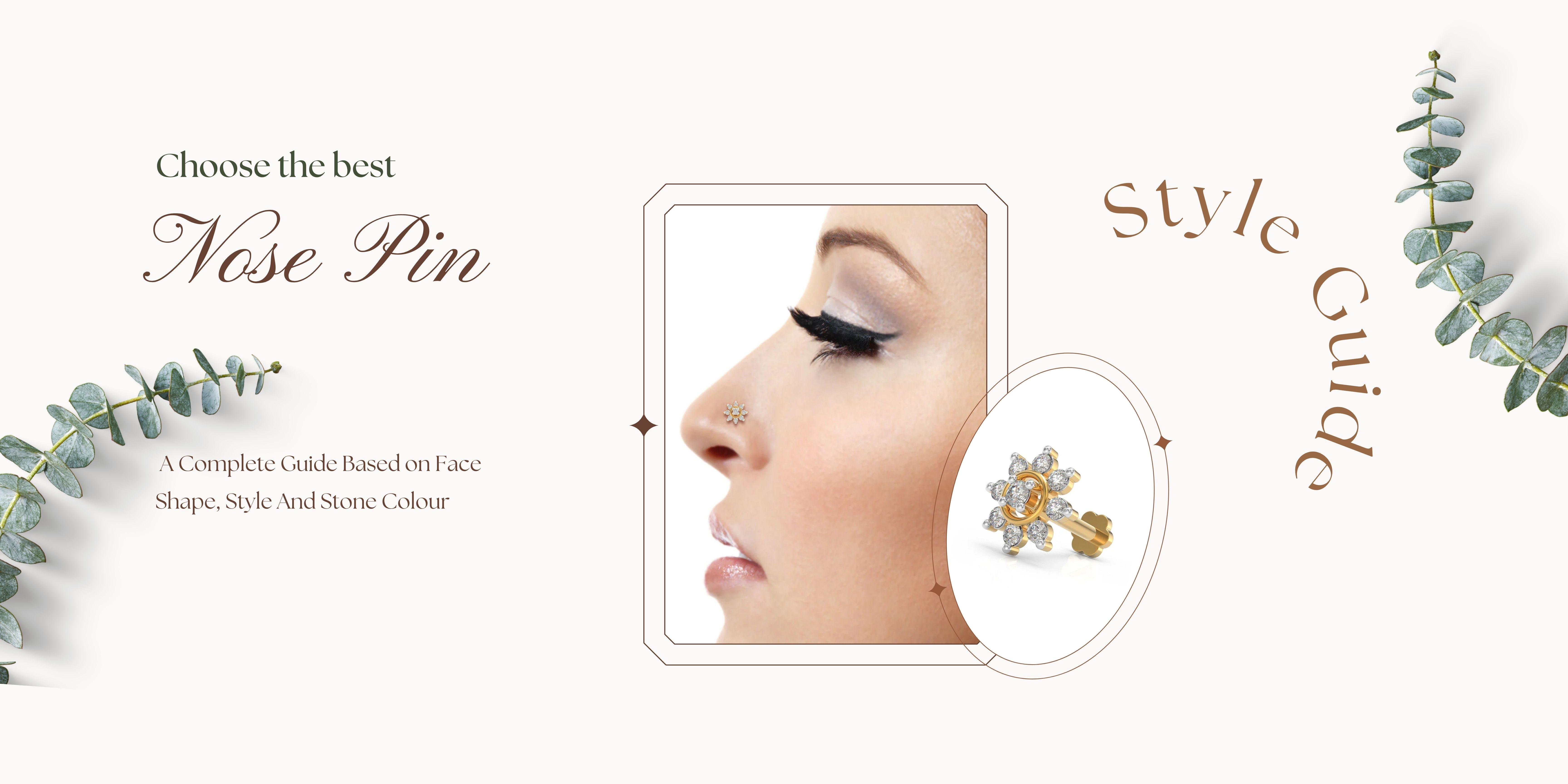Choose the Perfect Nose Pin for Your Face Shape | U ARE Jewellery – U ...