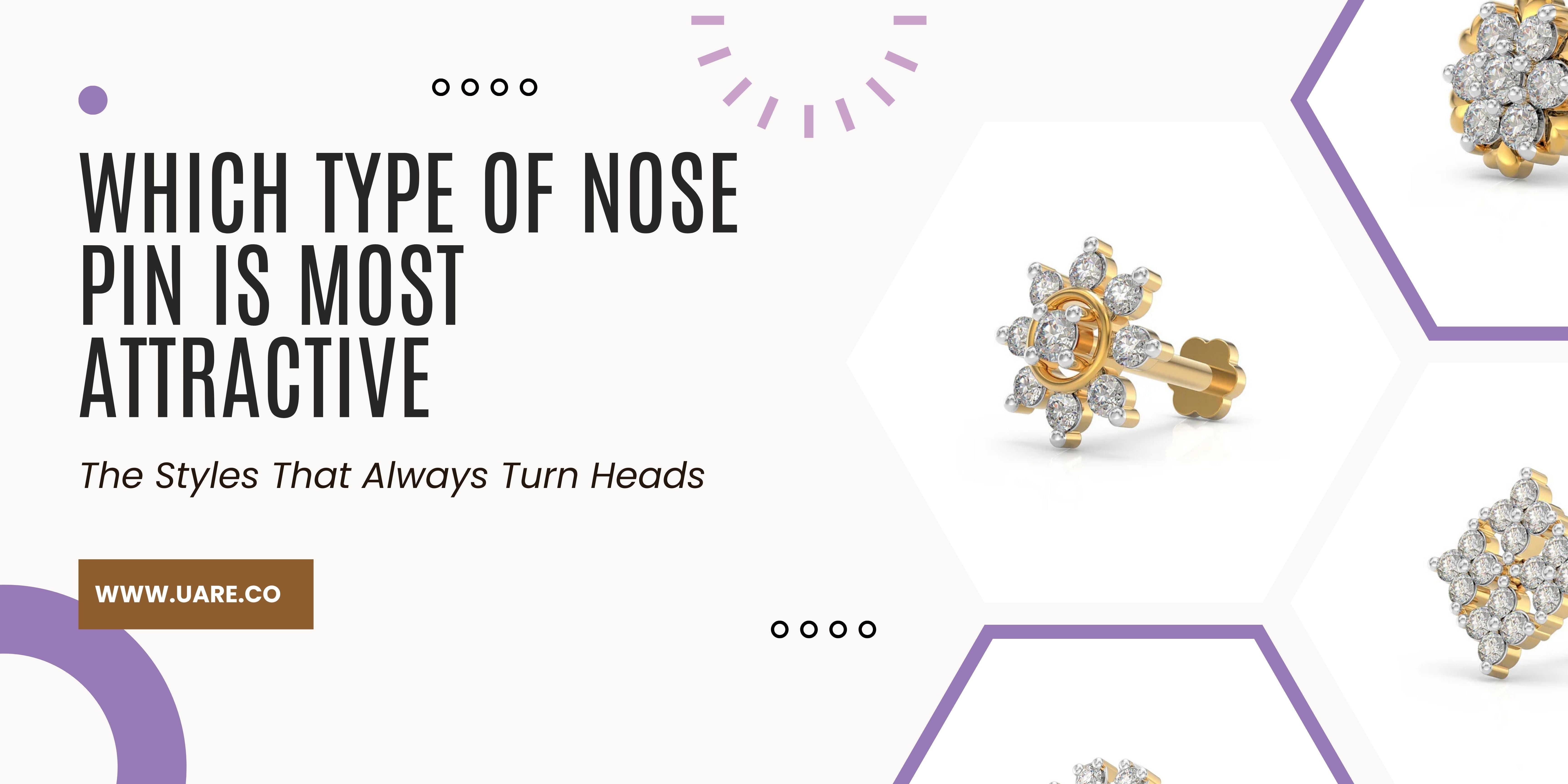 Most Attractive Nose Pin Styles | U ARE – U Are Jewellery